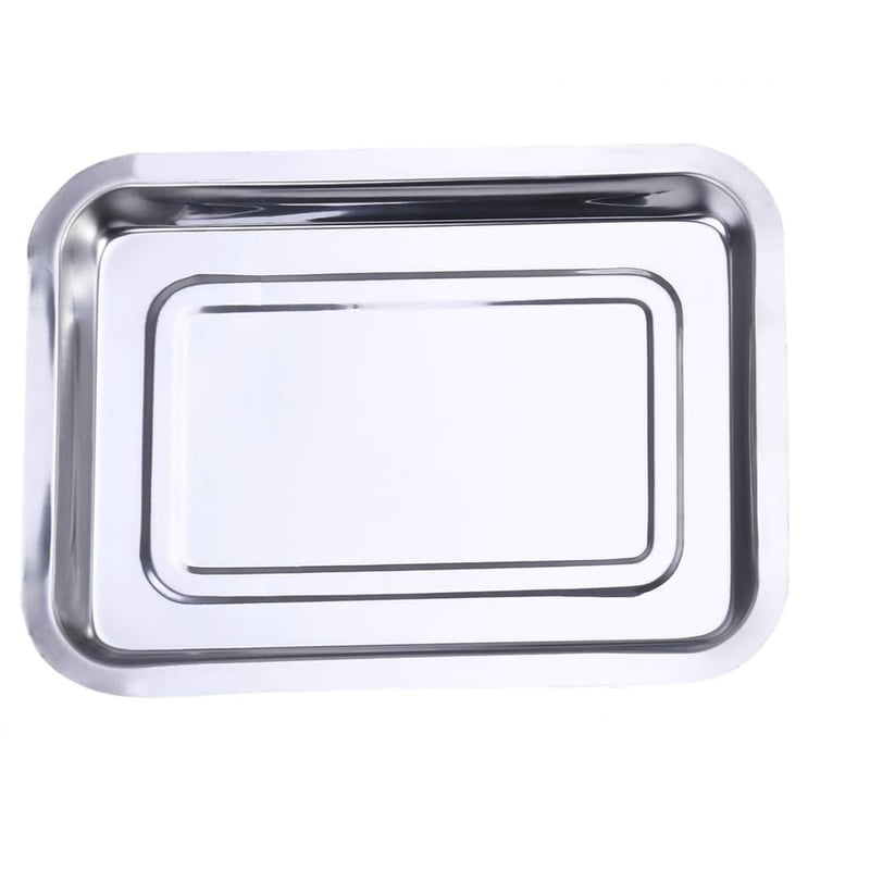 GENERICO Bandeja Rectangular Fuente De Horno Acero Inoxidable 36X27 cm ...