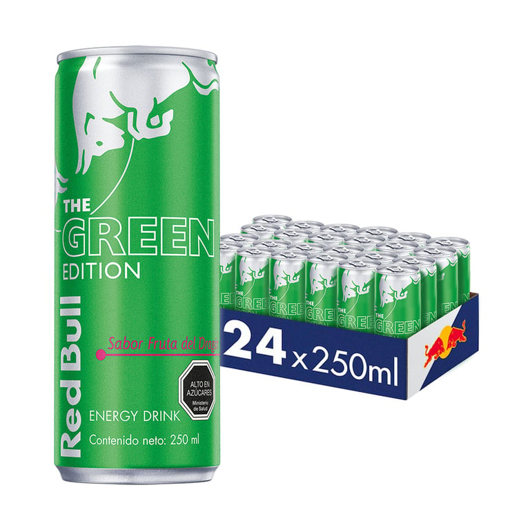 RED BULL Red Bull Bebida Energética 24 Latas Fruta Del Dragón 250ml ...