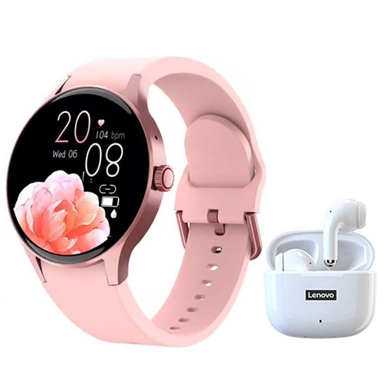 LENOVO Audífonos Bluetooth Lenovo LP40 PRO-Blanco y Reloj Inteligente Y80-P | falabella.com