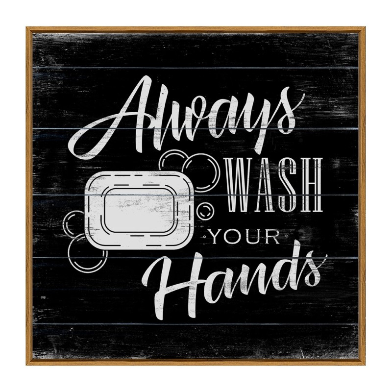 RE DECORA Cuadro Always Wash Your Hands | falabella.com
