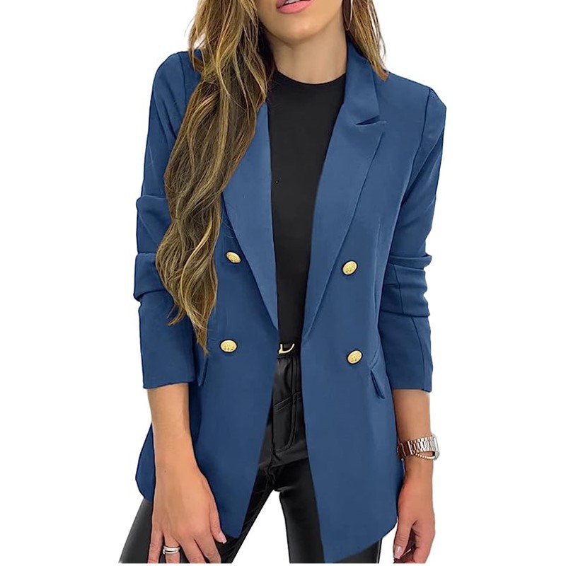 BLWOENS Chaqueta formal para mujer -Azul | falabella.com