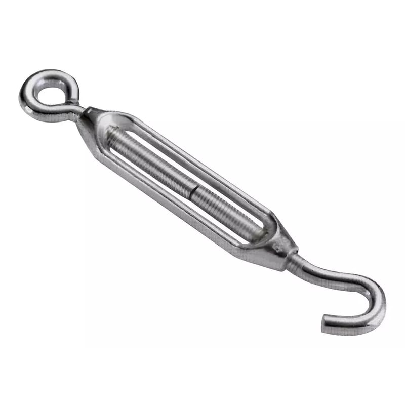 GENERICO Tensor Ojo Gancho Galvanizado Piola 3/16 M5 Pack De 12 ...