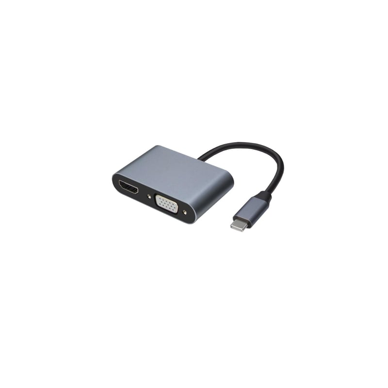 TECNOLAB Hub Conector Tipo C A Hdmi Y VGA - SC | falabella.com