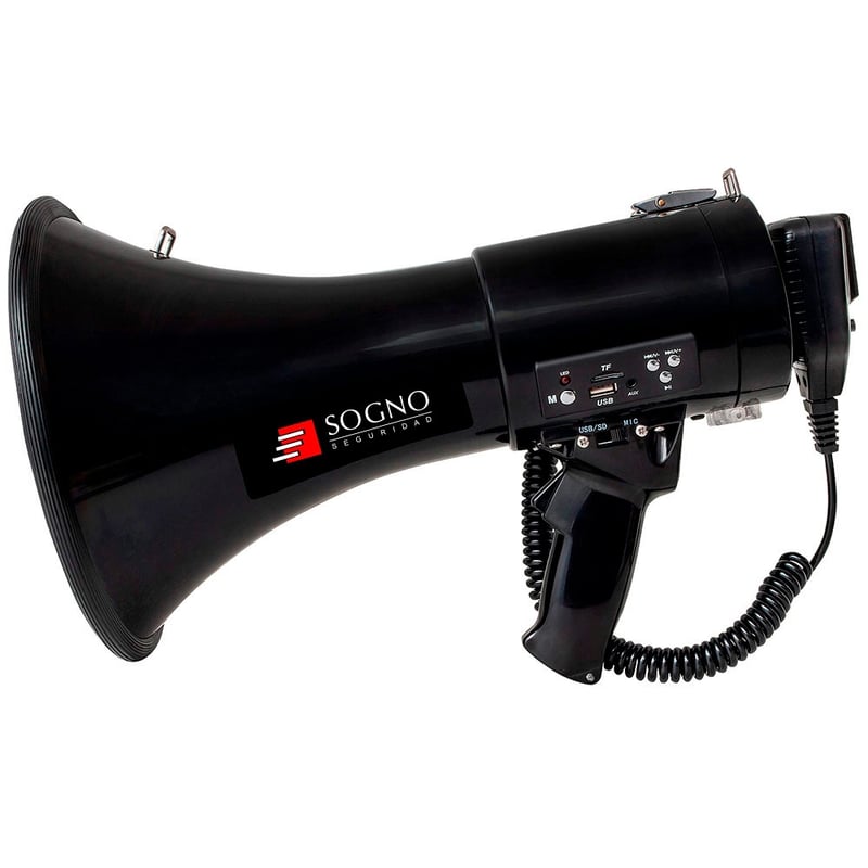 Megáfono Sogno 50 Watts Recargable Rango 800 Metros SOGNO | Linio Chile