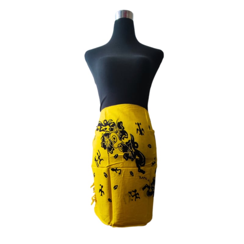 GENERICO Pareo Corto flores pajaro amarillo negro | falabella.com