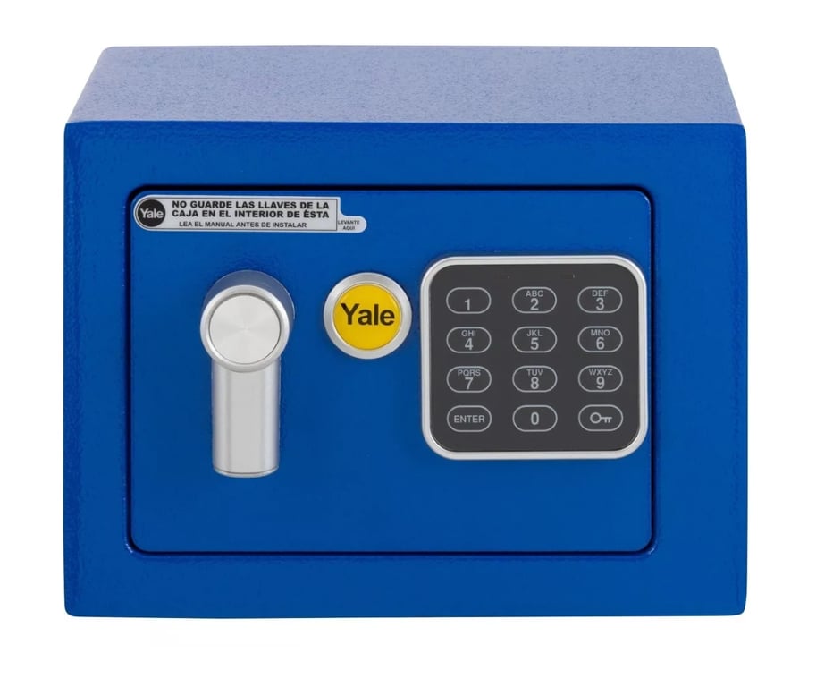 GENERICO Caja De Seguridad Yale Mini Azul 4,2 Lts. | falabella.com