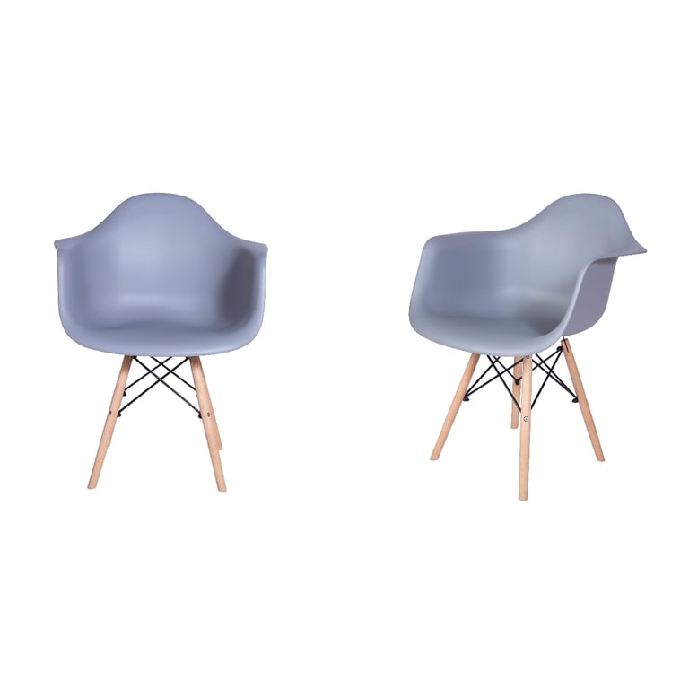 WHITE MARKET Pack x 2 Sitiales Eames Gris | falabella.com