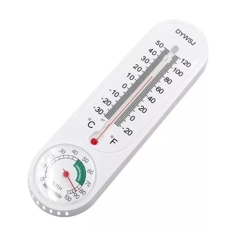 GENERICO Termometro Ambiental Higrometro De Pared Temperatura Humedad ...