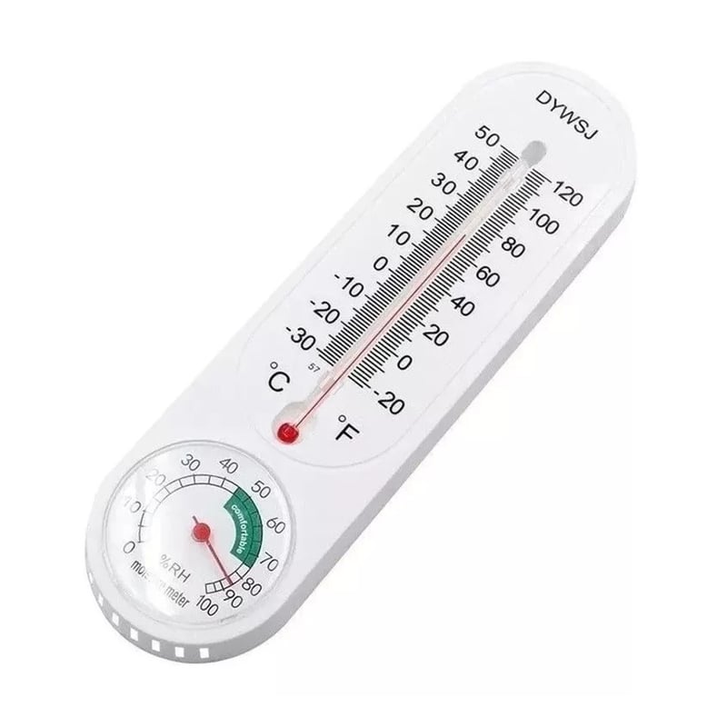 GENERICO Termometro Ambiental Higrometro De Pared Temperatura Humedad ...