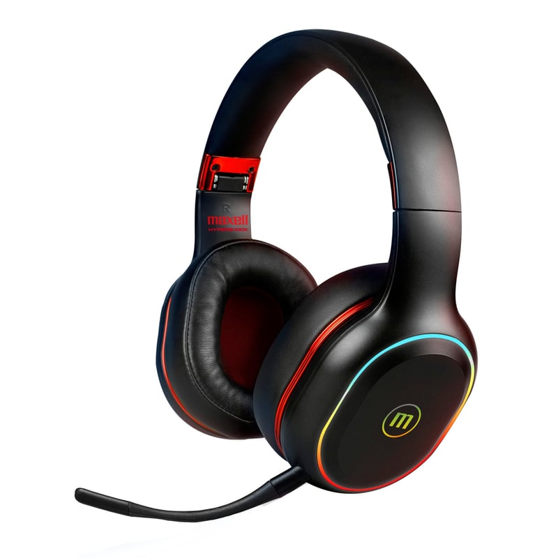 MAXELL Audífonos Gamer Maxell Inalámbrico Hypershock Bluetooth RGB ...