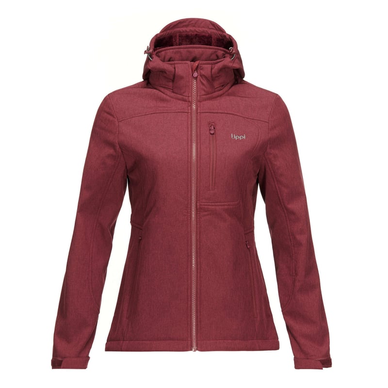 LIPPI Chaqueta Mujer Macaya Softshell Hoody Jacket Melange Burdeo Lippi ...
