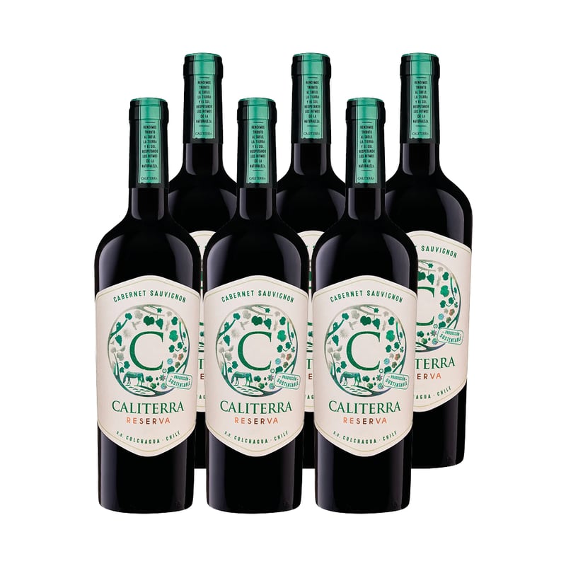 CALITERRA 6x Vino Caliterra Reserva Cabernet Sauvignon 750cc ...