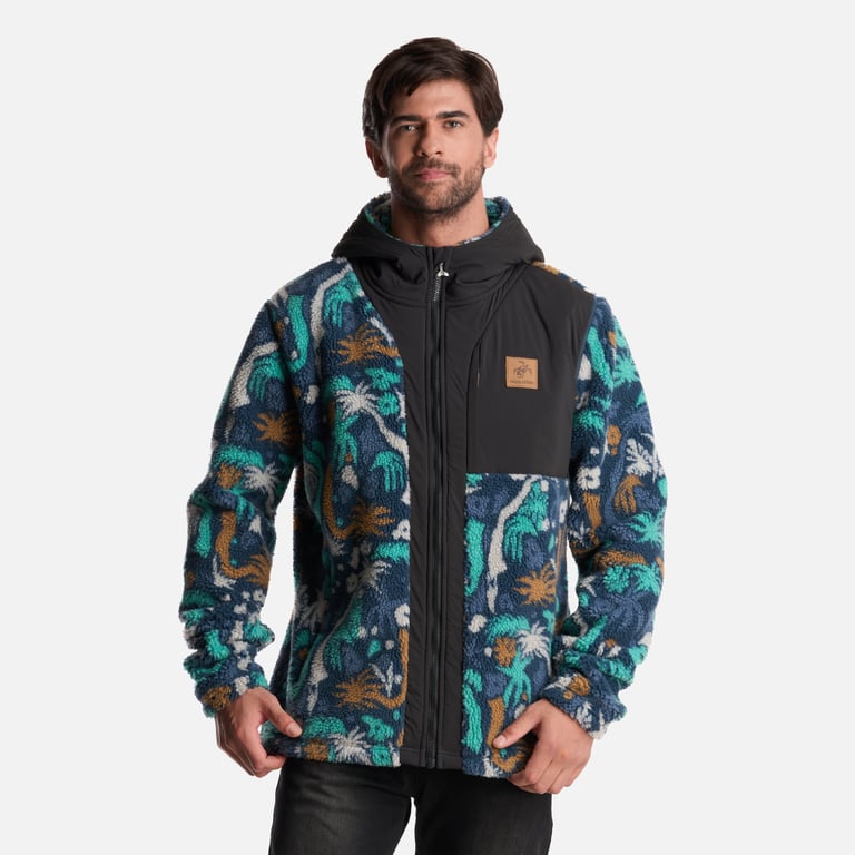 HAKA HONU Poleron Hombre Porteador Print Azul Haka Honu | falabella.com
