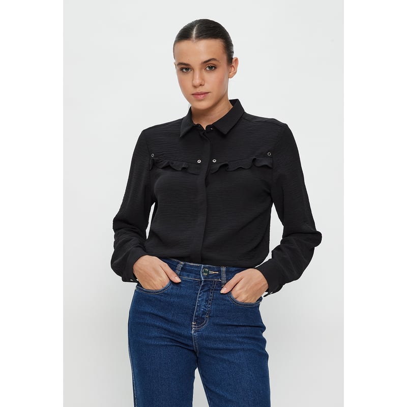 ASH Blusa Lisa Negro Ash | falabella.com