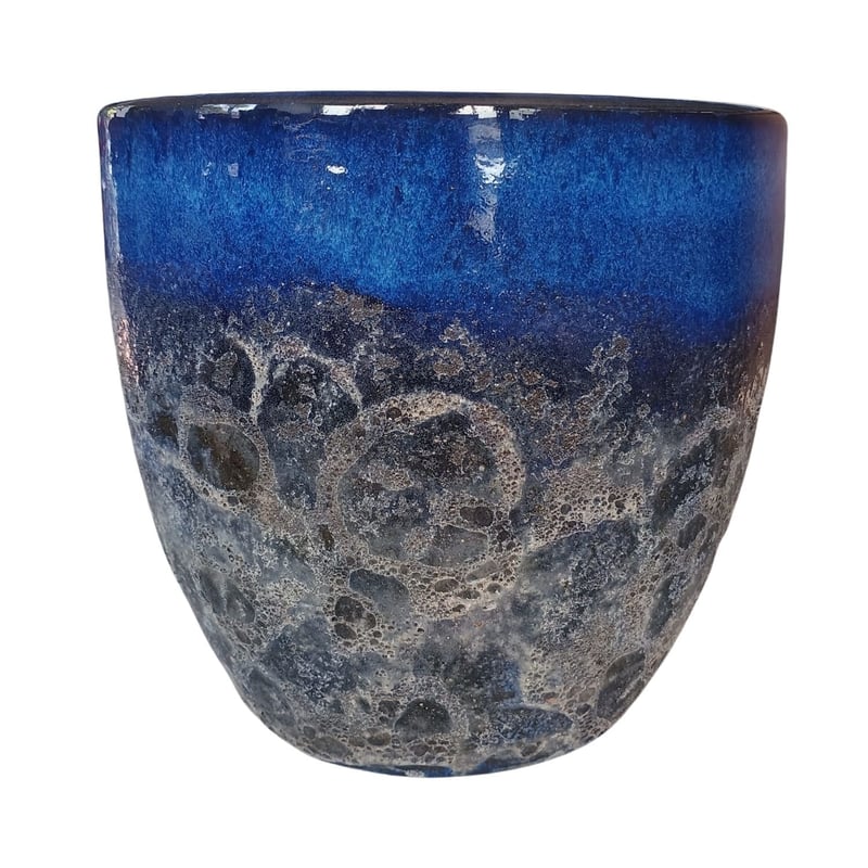 DEROMA Maceta Seaside 36cm Ovalada Azul Cerdeña Deroma | falabella.com