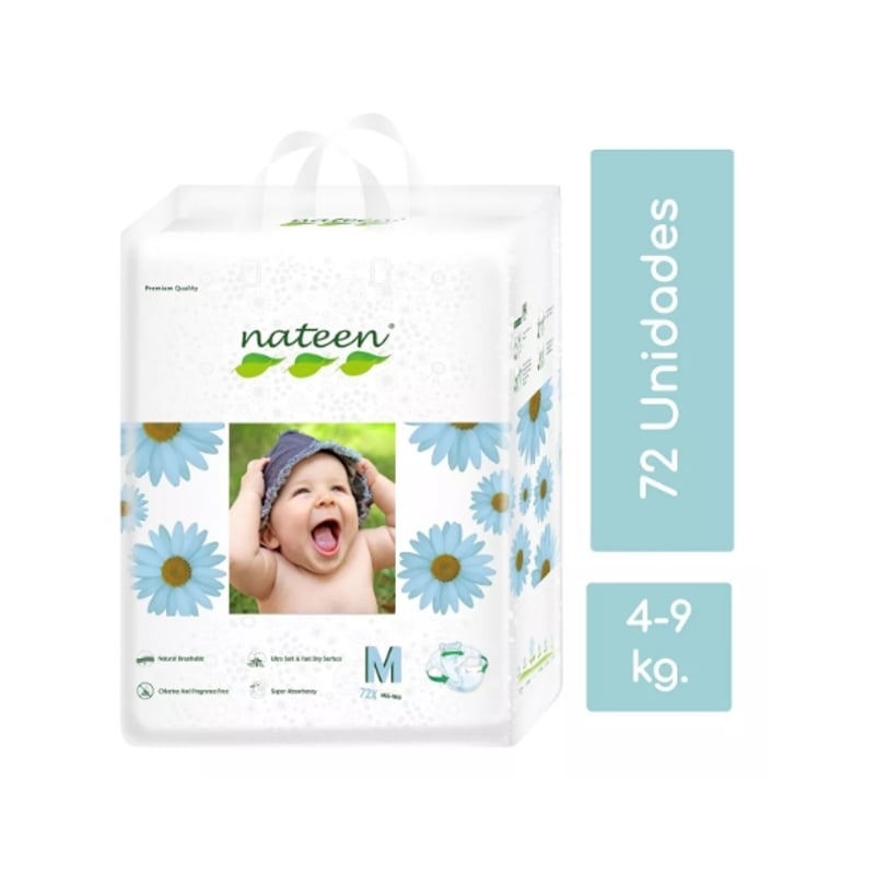 NATEEN Pañal Nateen Premium M 72 unidades | falabella.com