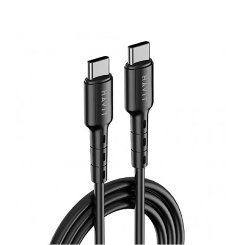 HAVIT Cable Havit Cb6235 Tipo C a Tipo C 1 Metro 60w Negro | falabella.com