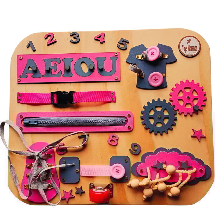 GENERICO PANEL MONTESSORI SENSORIAL ROSADO 35X40 CMS | falabella.com