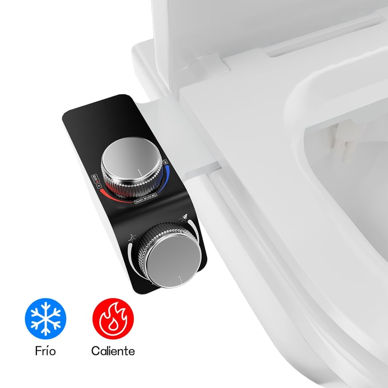 AIZO Bidet Para Inodoro Con Lavado Trasero Y Frontal Ajustable ...