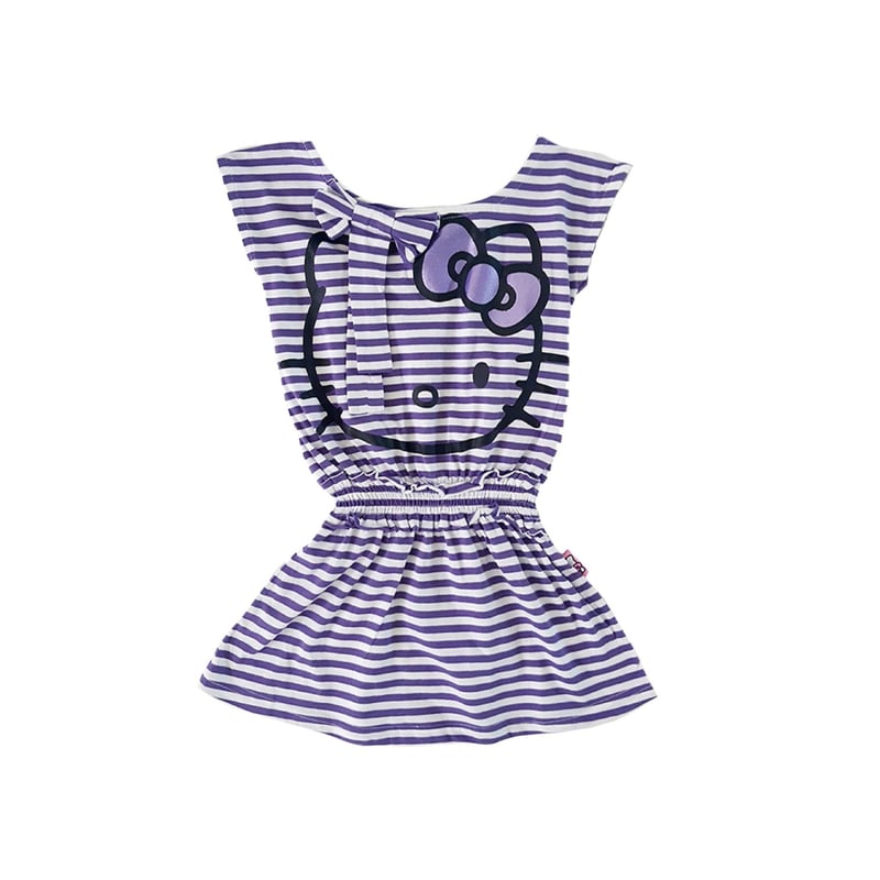 HELLO KITTY Vestido Niña Algodón Estampado Hello Kitty - Violeta oscuro ...