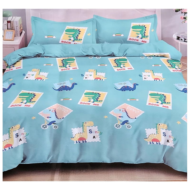 GENERICO Juego De Sabana Infantil 2.5 Plazas 144 hilos Diseños - Cyan ...