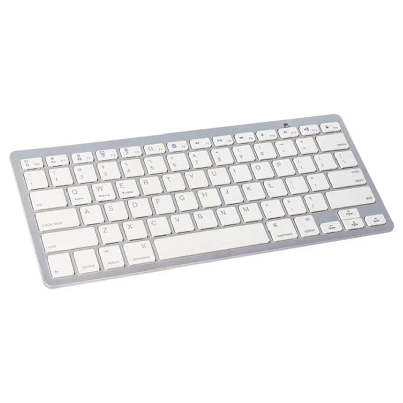 WEIBO Teclado bluetooth Weibo WB-8022 QWERTY español Latinoamérica ...