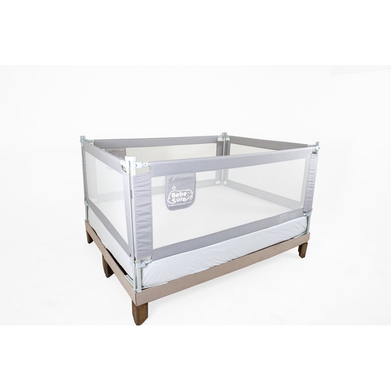 BEBE SURE Set 4 barandas para cama 2 plazas 150x190 cm colchón bajo ...