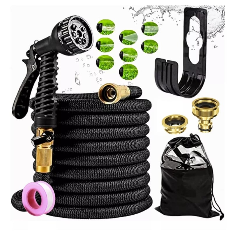 Manguera Retráctil Expandible 15 Metros Pistola Y Acoples | Sodimac - Falabella