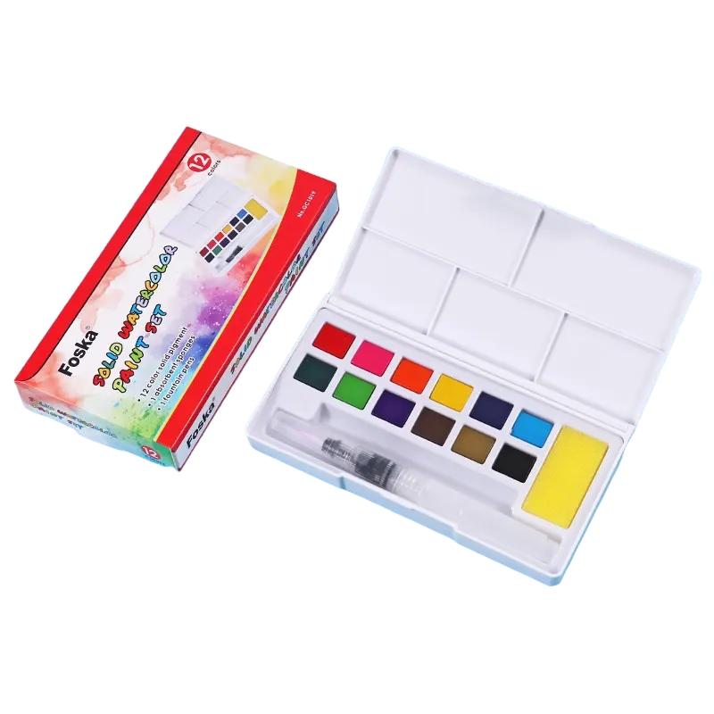 FOSKA Acuarela sólida en pastillas 12 colores | falabella.com