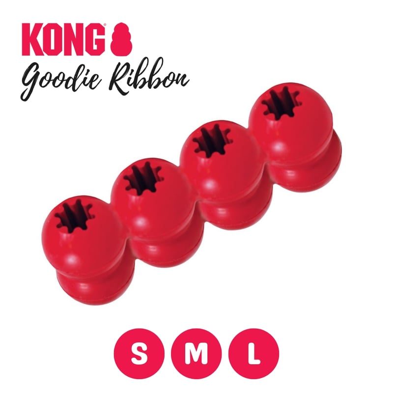 KONG Juguete Rellenable Kong Goodie Ribbon Talla L De 13 A 30 Kg Color ...