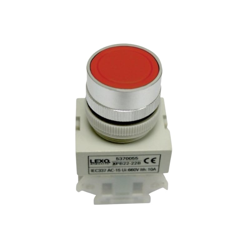 Pulsador Plano Rojo 1NC 22MM | Sodimac Chile