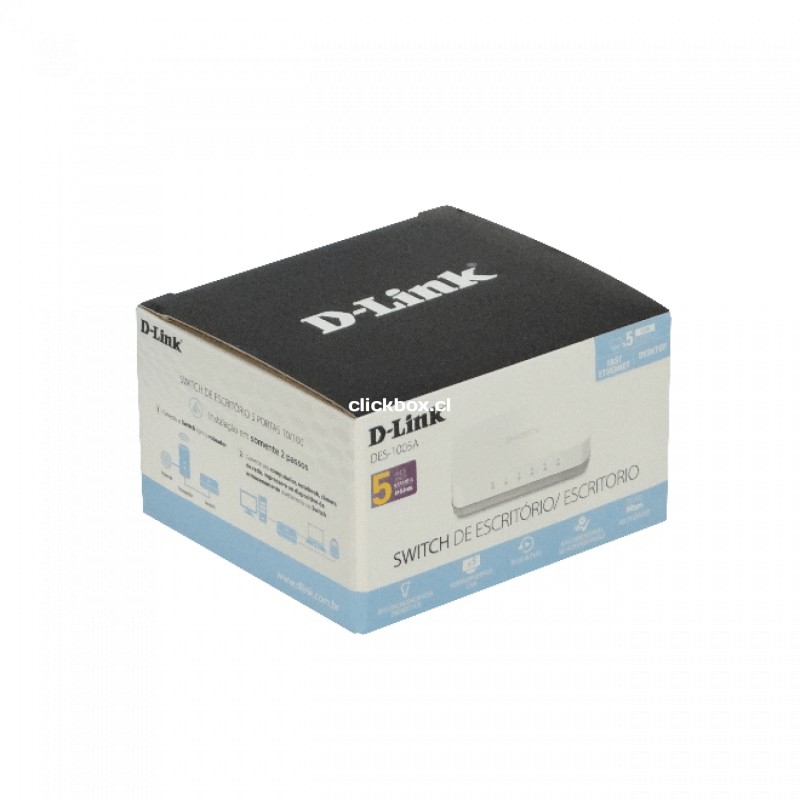 DLINK Switch de escritorio D-LINK 5 puertos sin Clickbox | falabella.com