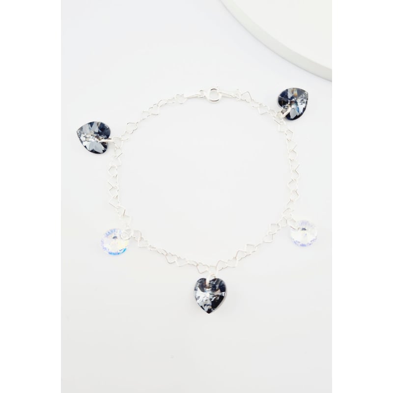 JOYAS MONTERO Pulsera Romance Plata Italiana 925 Cristal Genuino Silver ...