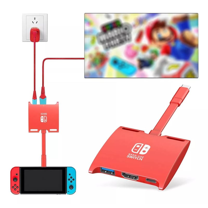 KUANGYE Dock Hub Portátil Para Nintendo Switch Tv Hdmi | falabella.com