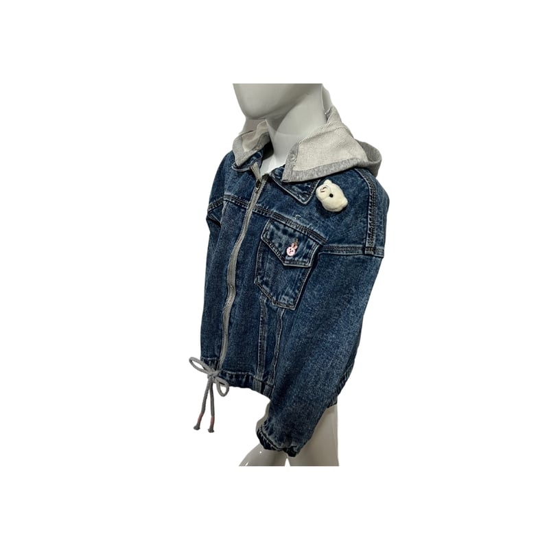 GENERICO Chaqueta Mezclilla De Jean Con Capucha Desmontable Para Niña ...