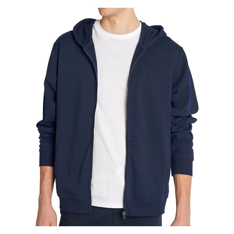 CURSOR Poleron De Algodon Canguro Con Cierre Unisex Para Estampar - Azul - XL | falabella.com