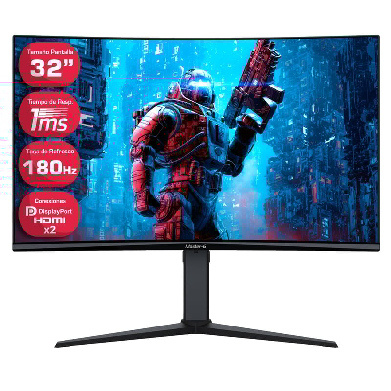 Monitor Gamer Curvo Led 32" Full HD 180Hz 1Ms | Sodimac Chile