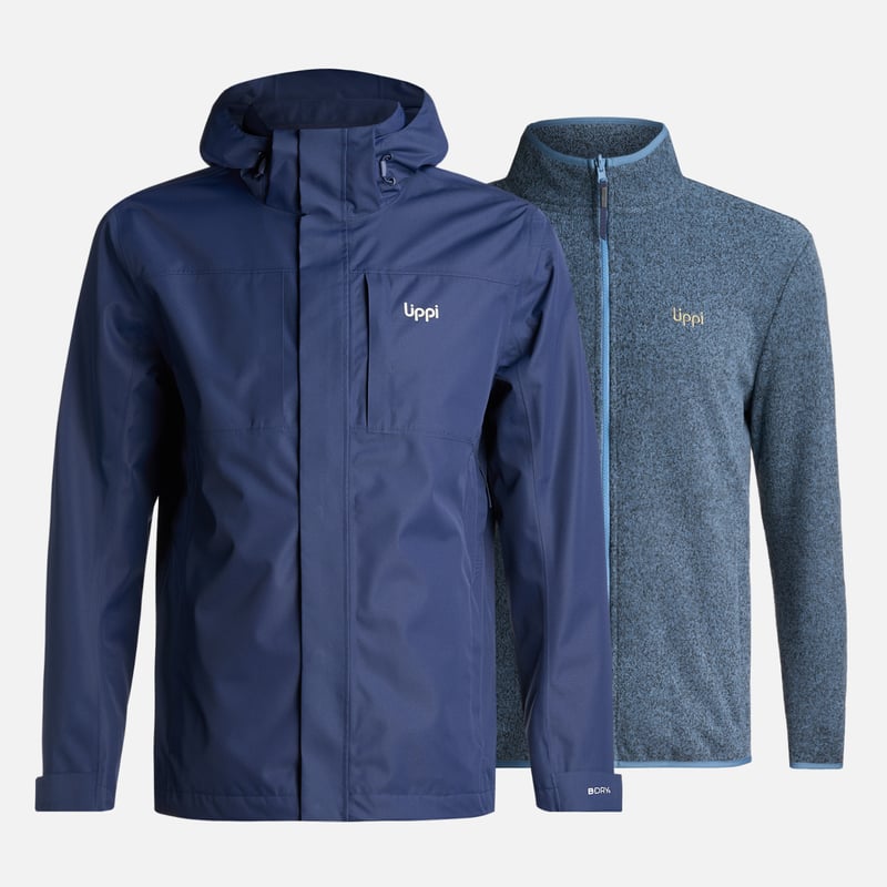 LIPPI Chaqueta Hombre Tres Cruces Fusion-3 Hoody Jacket Azul Marino ...