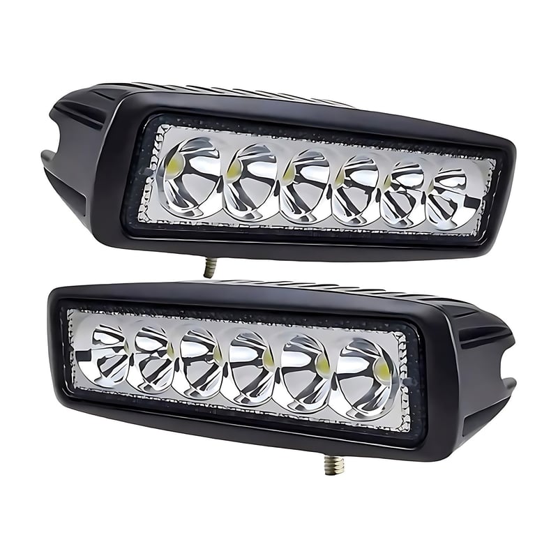 NOVYSTOR Pack X2 Focos led Auto 18w Neblineros 4x4 Barra Led ...