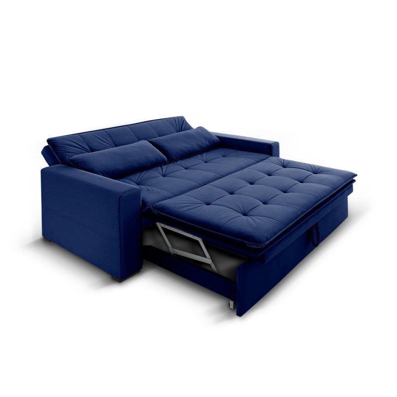 RE DECORA Futon / Sofá Cama 150 cm Londres Azul | falabella.com