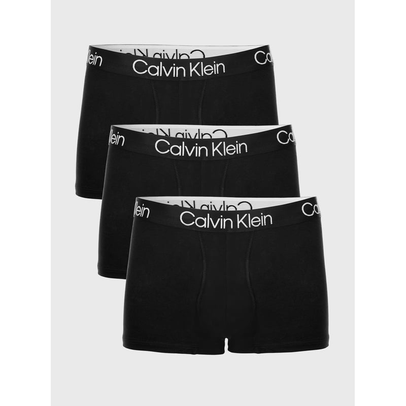 CALVIN KLEIN Pack 3 Bóxers Trunk Modern Structure Negro Calvin Klein ...