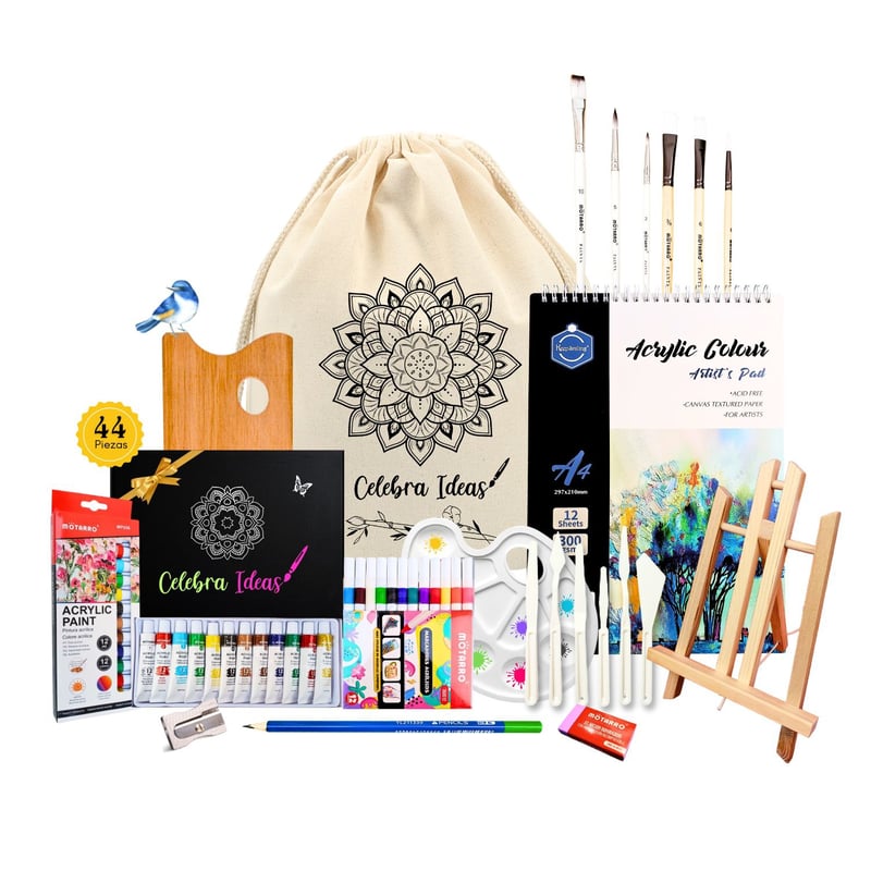 Set de Arte pinturas Acrílicas Kit con marcadores 44 pcs. | Sodimac Chile Set de Arte pinturas Acrílicas Kit con marcadores 44 pcs. | Sodimac Chile
