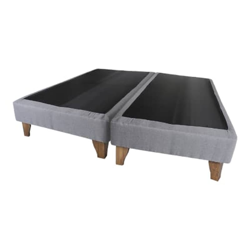 GENERICO Base de cama Europea 2 Plazas 200 x150cm gris oscuro ...