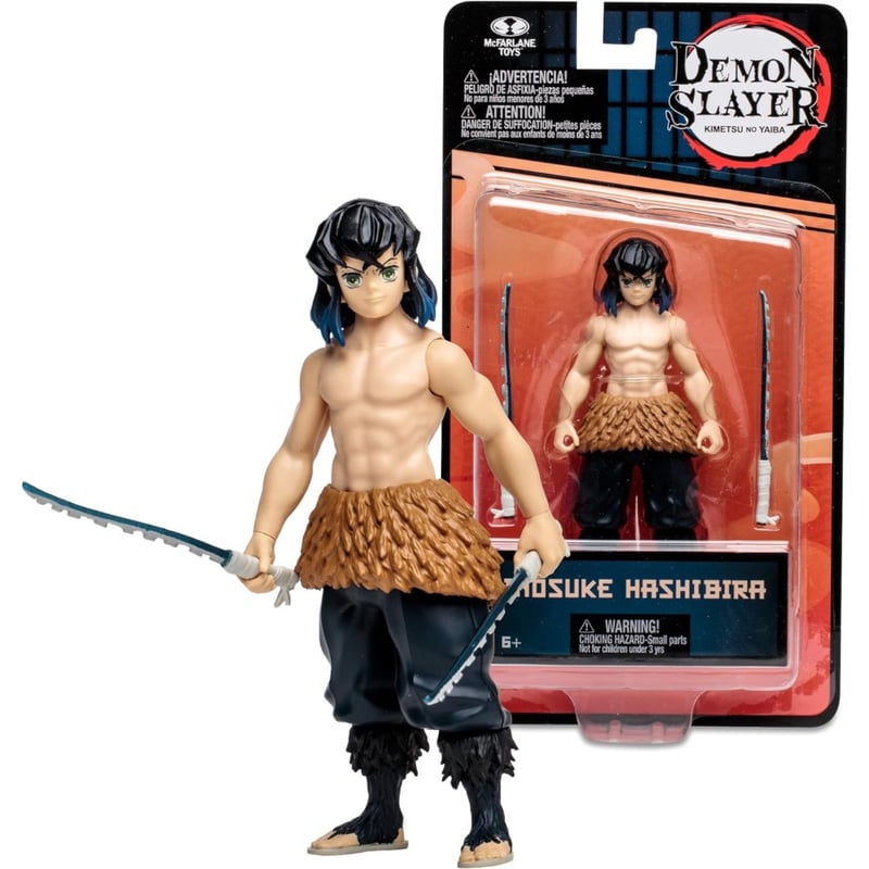 MCFARLANE TOYS Demon Slayer Figura 13 Cm. - Inosuke Hashibira ...
