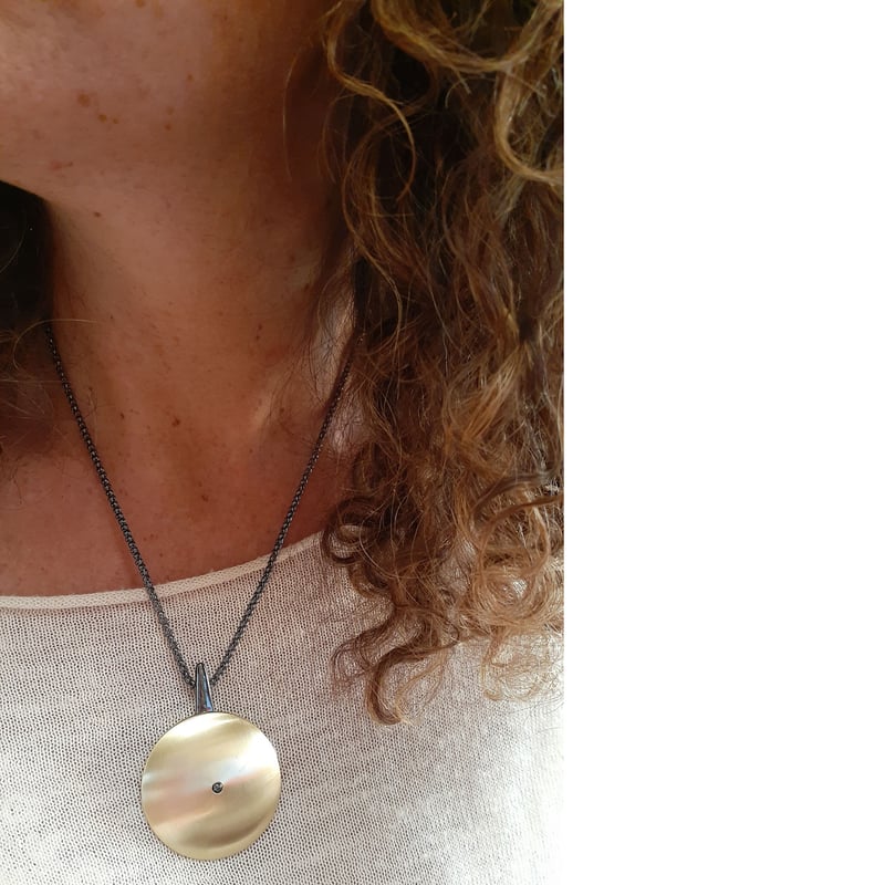 VANE COLLECTION Collar mujer corto plató dos tonos | falabella.com