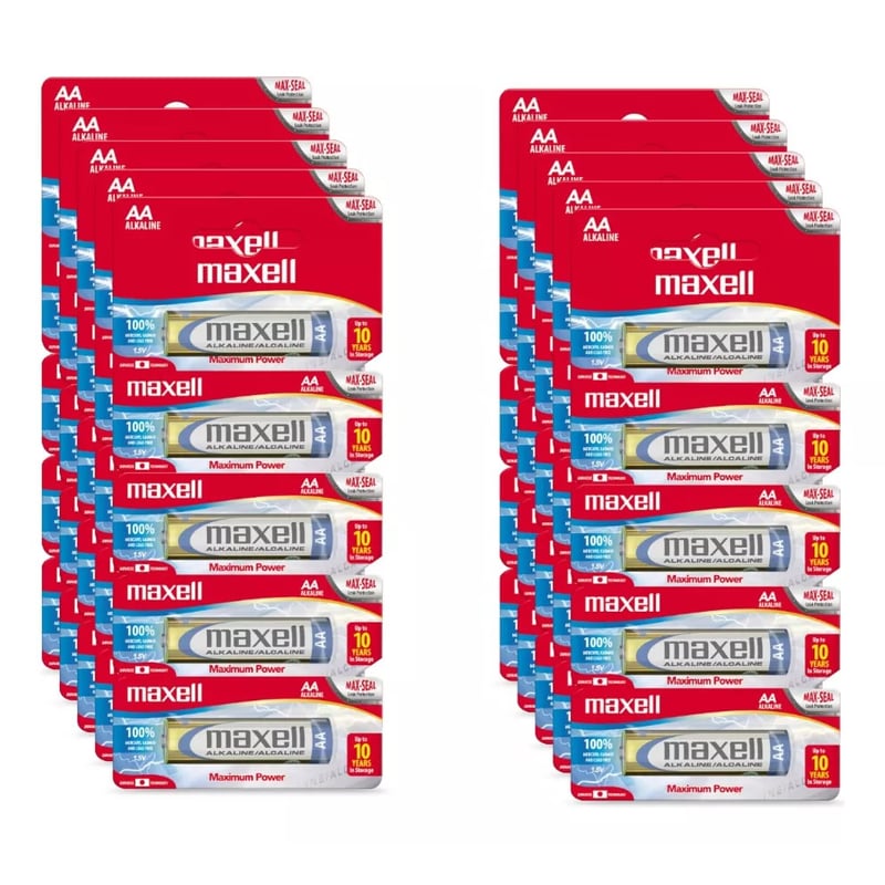 MAXELL Pack 50 Pilas Alcalinas Aa Maxell Caja 50 Unidades | falabella.com