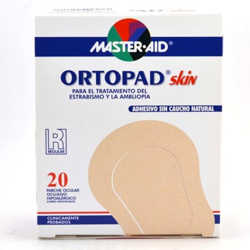 GENERICO PARCHE OCULAR ORTOPAD SKIN TAMAÑO REGULAR CAJA 20 UNIDADES ...