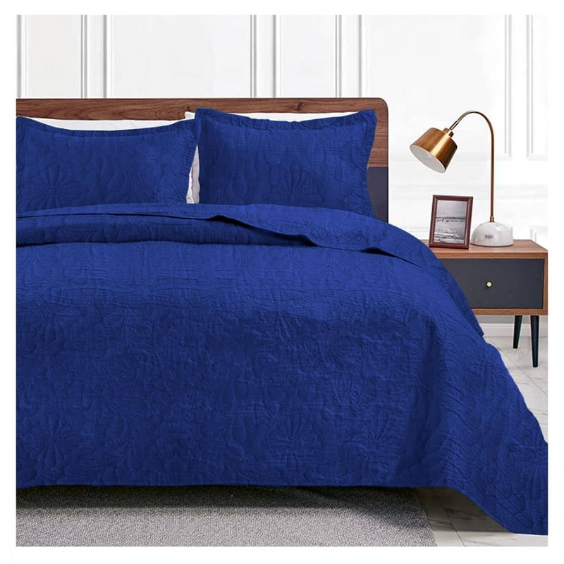 GENERICO Cubrecama De Verano Quilt (Queen) - Azul - 2 plazas ...