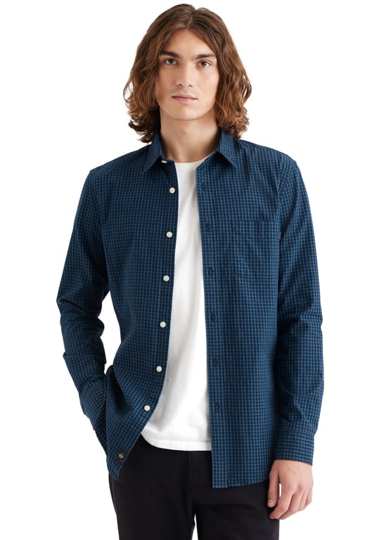 DOCKERS Camisa Hombre Original Button-Up Slim Fit Navy Dockers ...