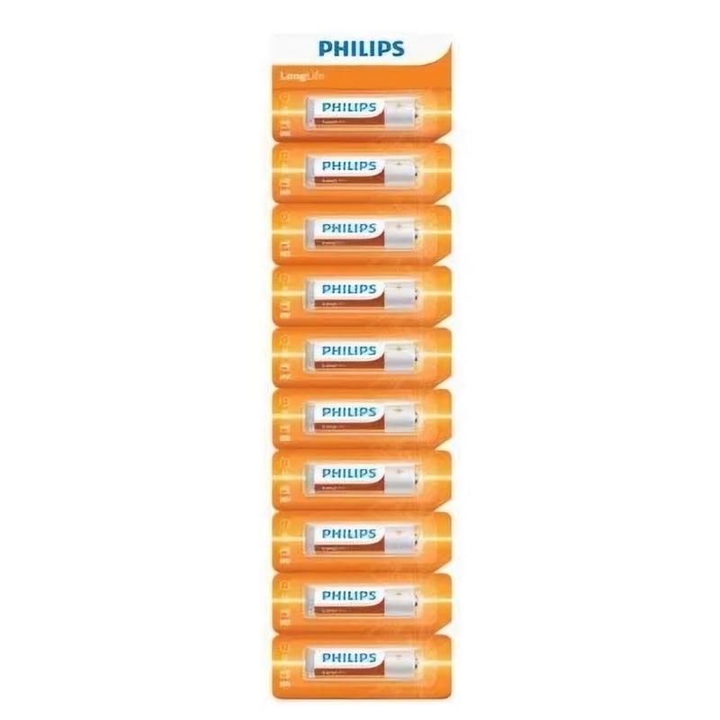 PHILIPS Pack De 10 Pilas Cloruro Zinc AA Philips | falabella.com